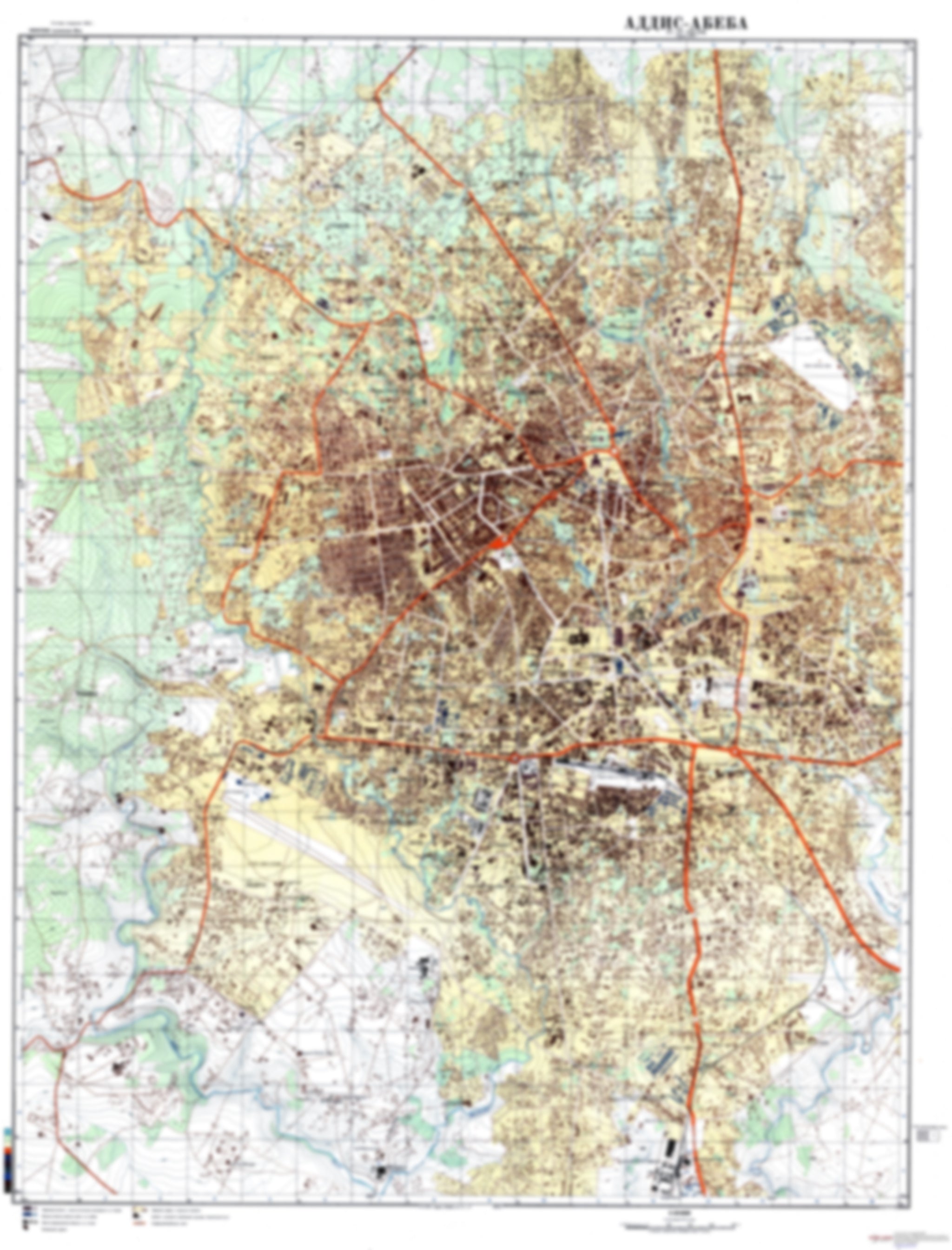 Addis Ababa 1 (Ethiopia) - Soviet Military City Plans – Longitude Maps