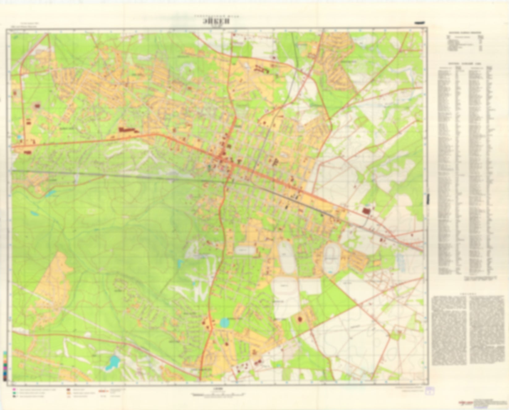 Aiken, SC (USA) - Soviet Military City Plans – Longitude Maps