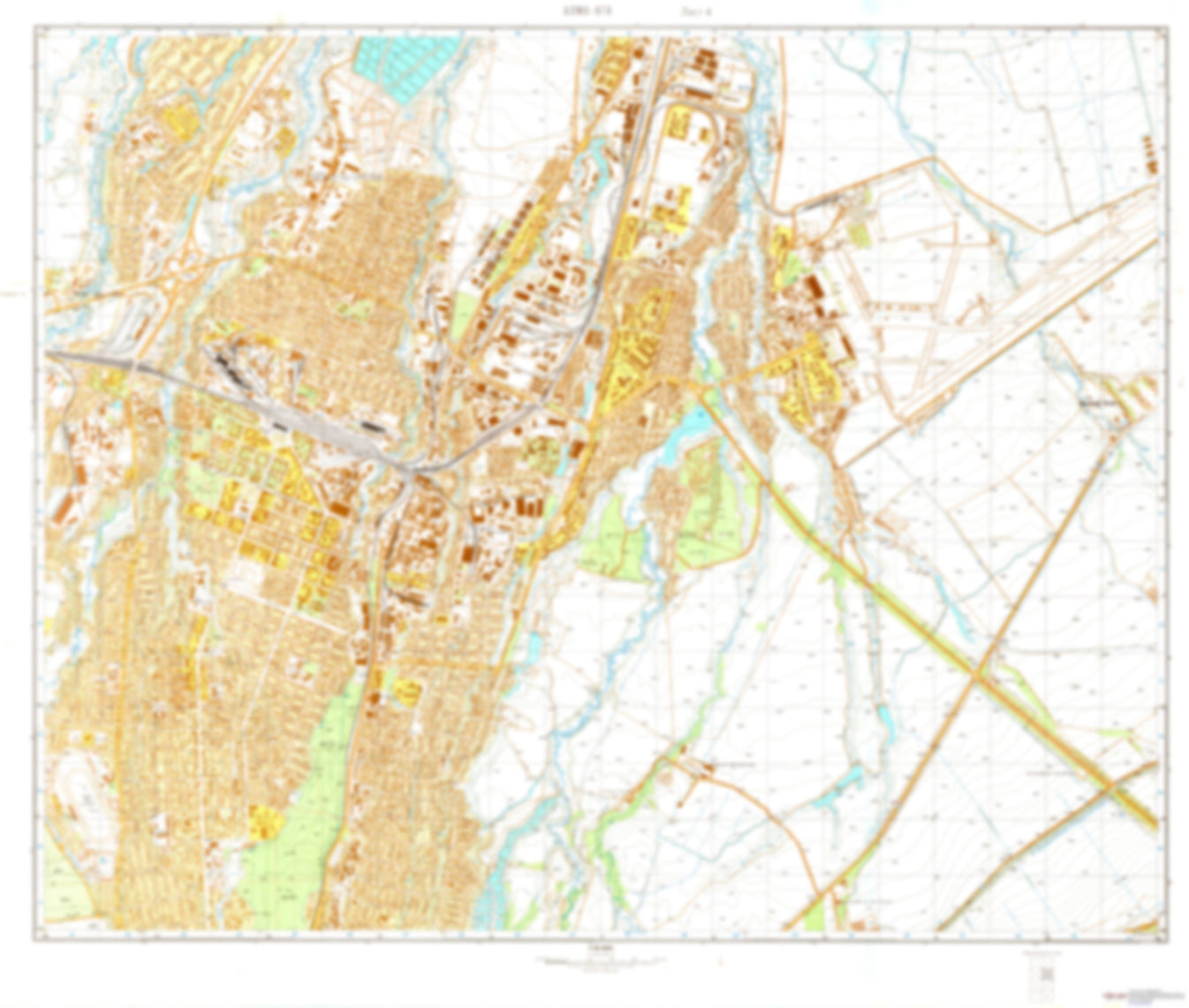 Alma-Ata 4 (Kazakhstan) - Soviet Military City Plans – Longitude Maps