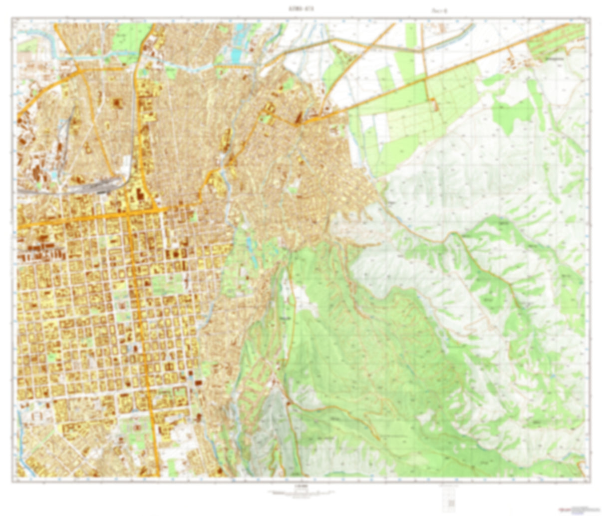 Alma-Ata 6 (Kazakhstan) - Soviet Military City Plans – Longitude Maps