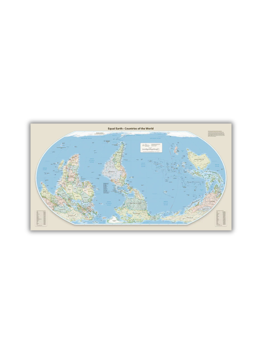 Equal Earth Projection Maps by Tom Patterson – Longitude Maps