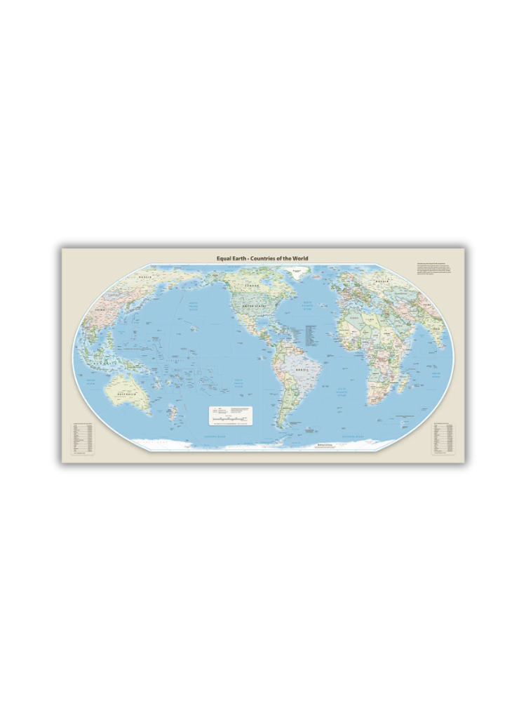 Equal Earth Projection Maps by Tom Patterson – Longitude Maps