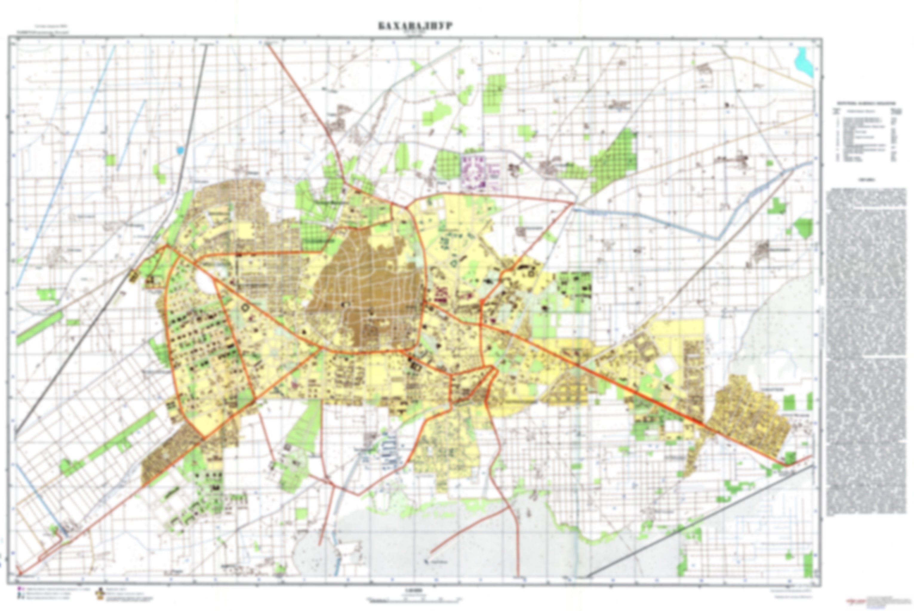 Bahawalpur (Pakistan) - Soviet Military City Plans – Longitude Maps