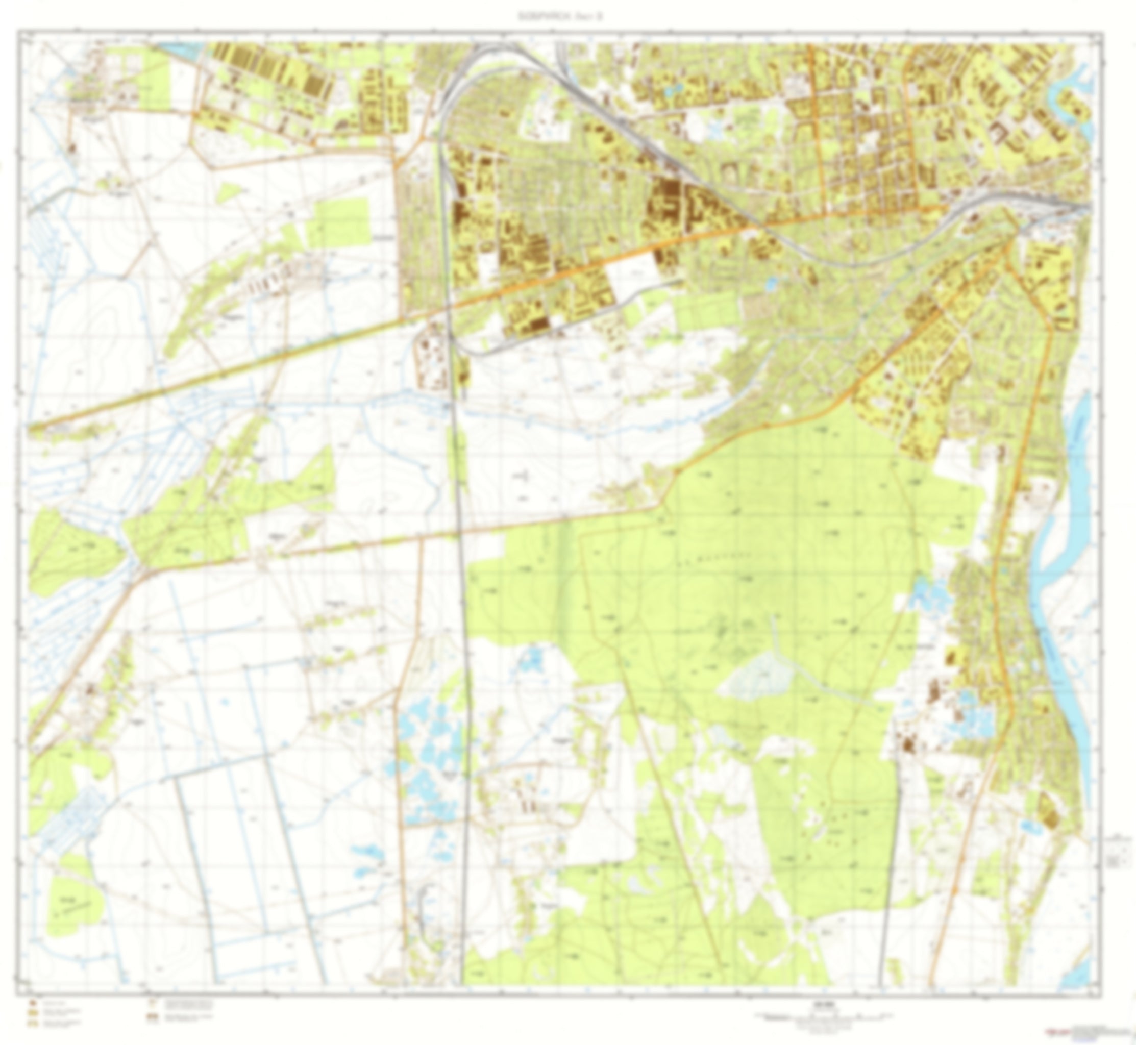 Bobruysk 3 (Belarus) - Soviet Military City Plans – Longitude Maps