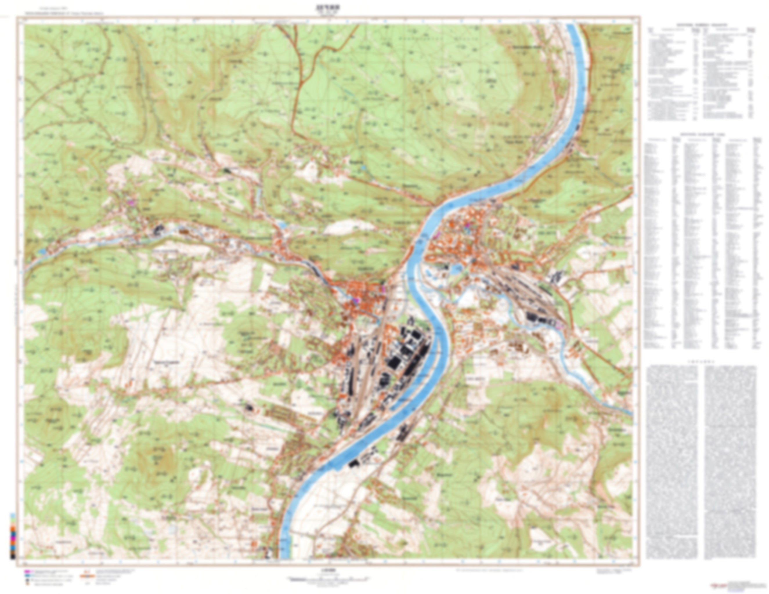 Decin (Czechia) - Soviet Military City Plans – Longitude Maps