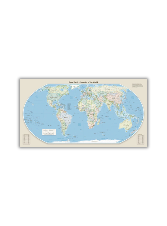 Equal Earth Projection Maps by Tom Patterson – Longitude Maps