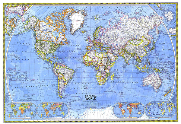 1975 Political World Map – Longitude Maps