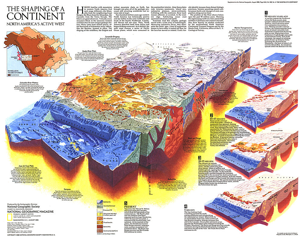 1985 The Shaping of a Continent – Longitude Maps