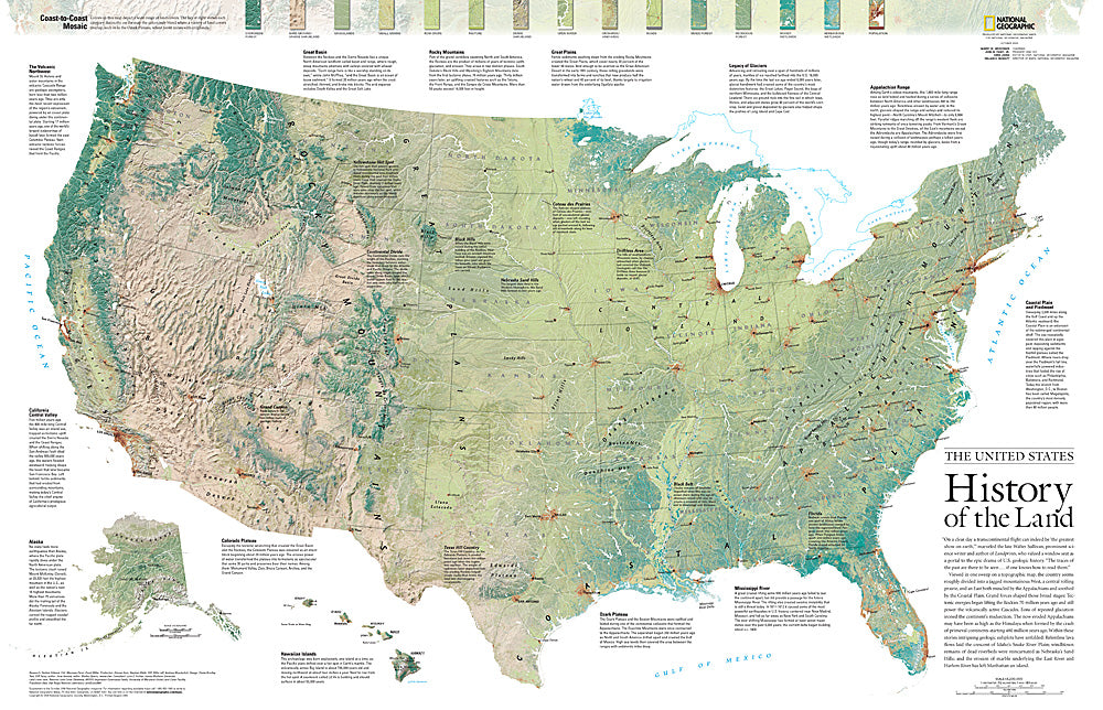 2006 The United States, History of the Land – Longitude Maps