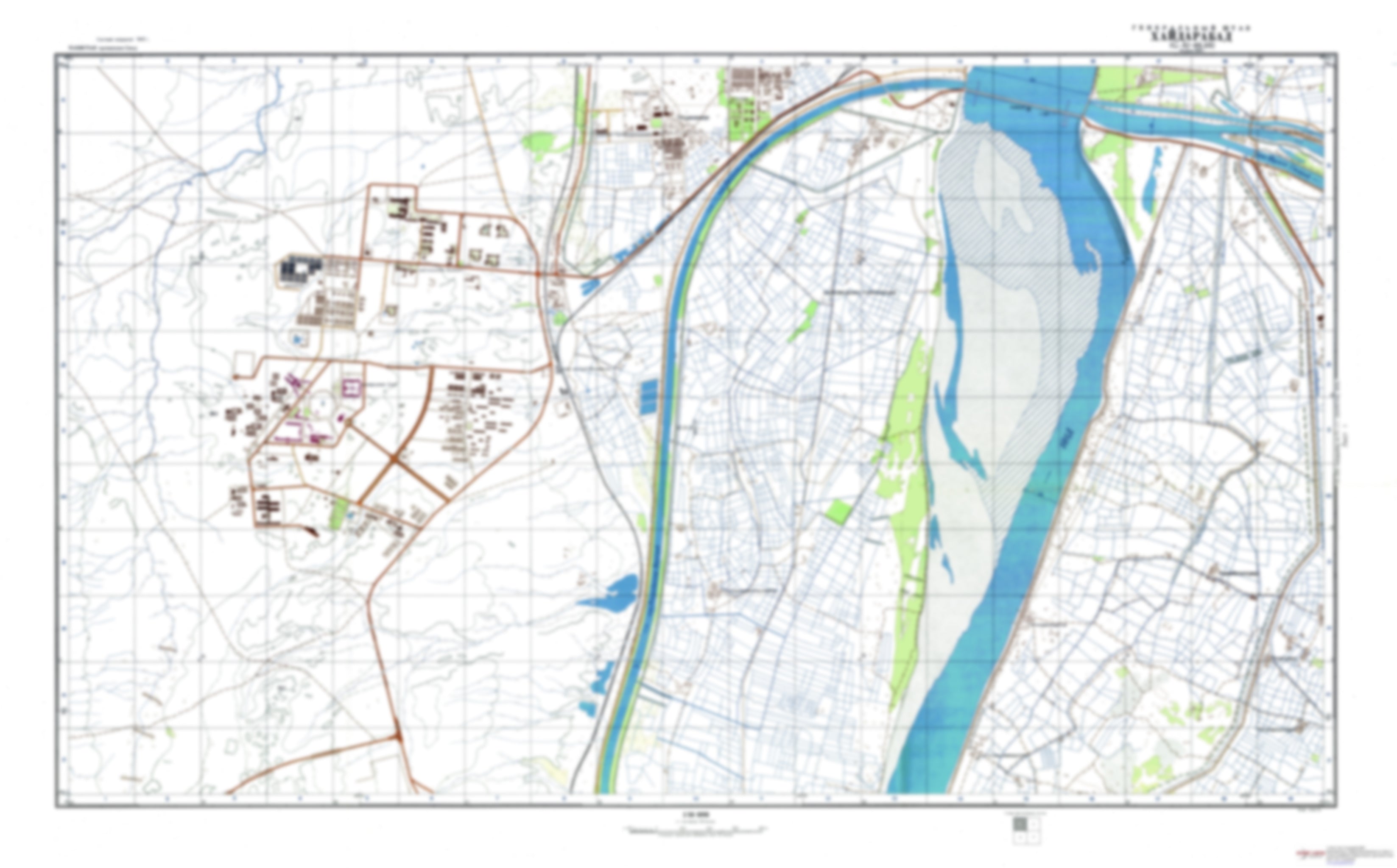 Hyderabad 1 (Pakistan) - Soviet Military City Plans – Longitude Maps