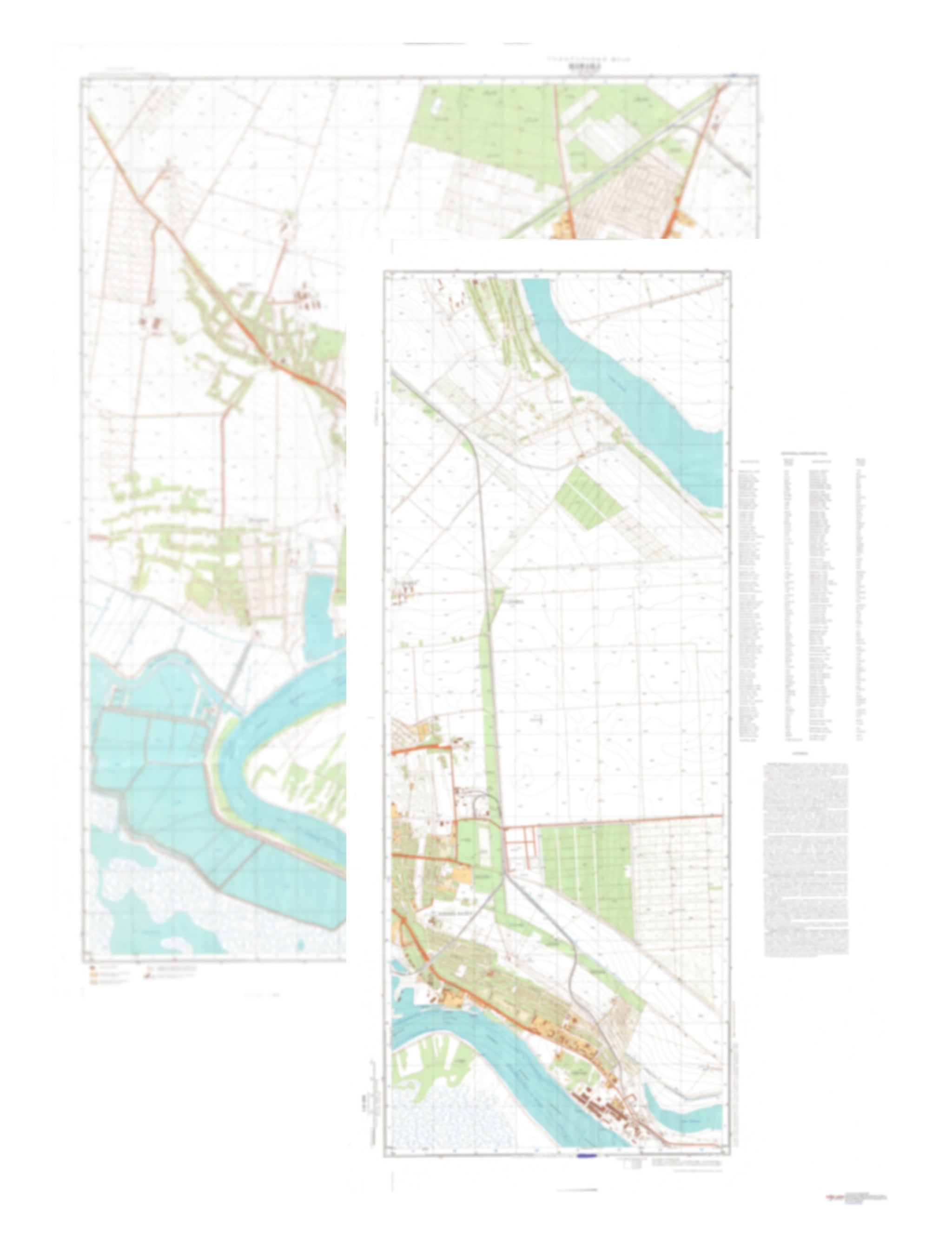 Izmail (Ukraine) 2-Sheet Set - Soviet Military City Plans – Longitude Maps
