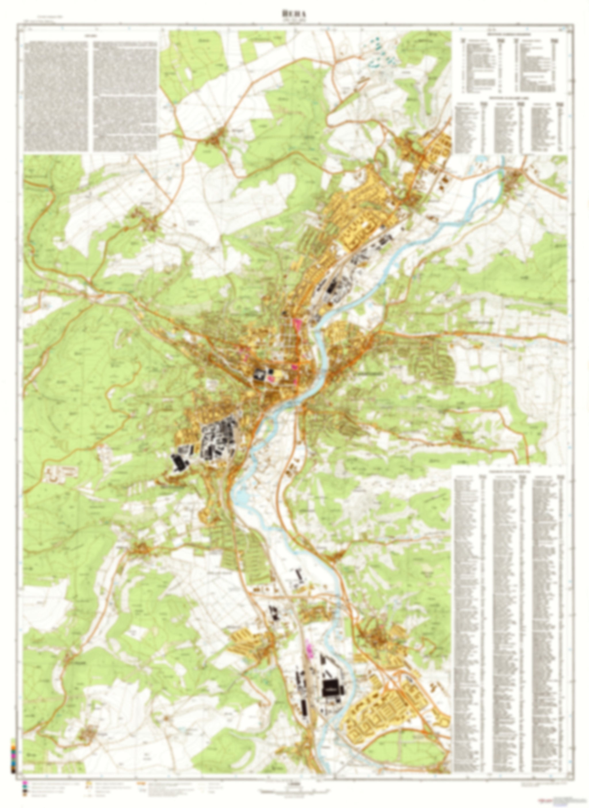 Jena (Germany) - Soviet Military City Plans – Longitude Maps