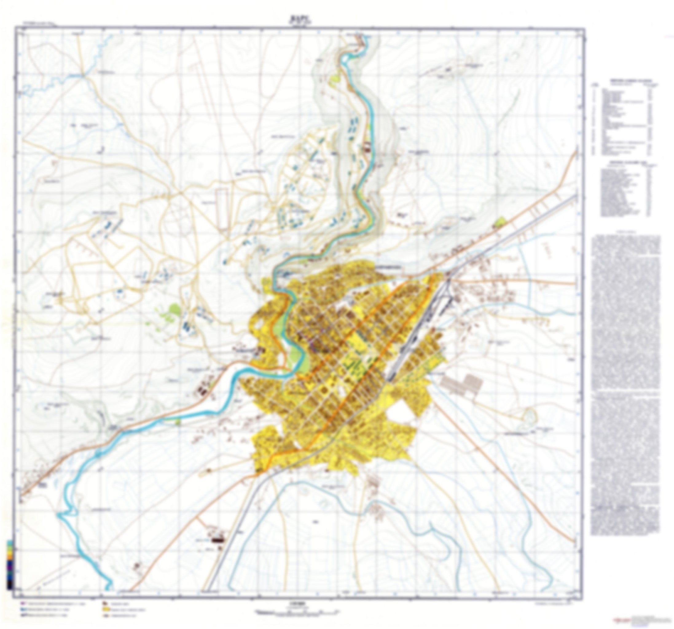 Kars (Turkey) - Soviet Military City Plans – Longitude Maps