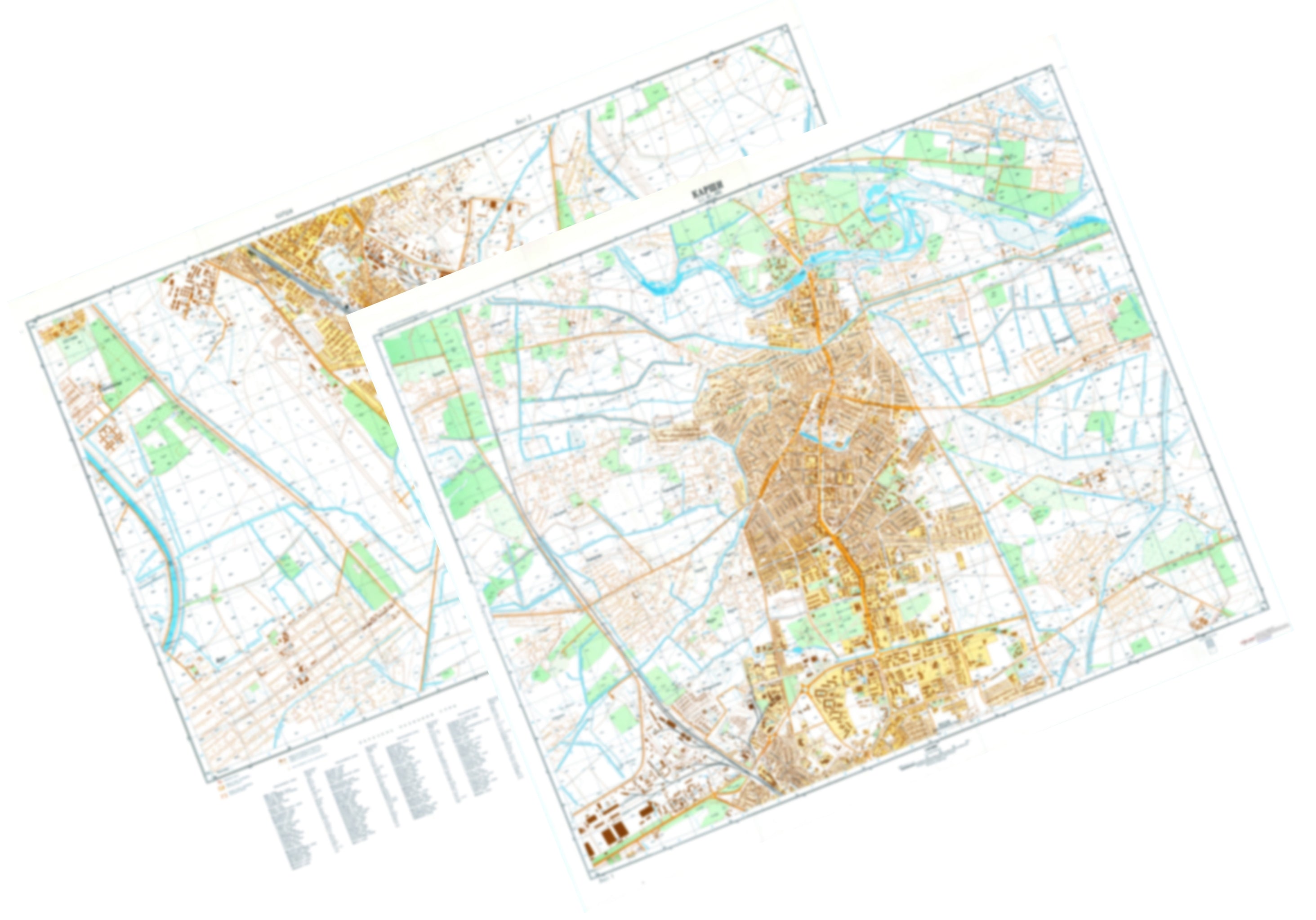 Karshi (Uzbekistan) 2-Sheet Set - Soviet Military City Plans ...
