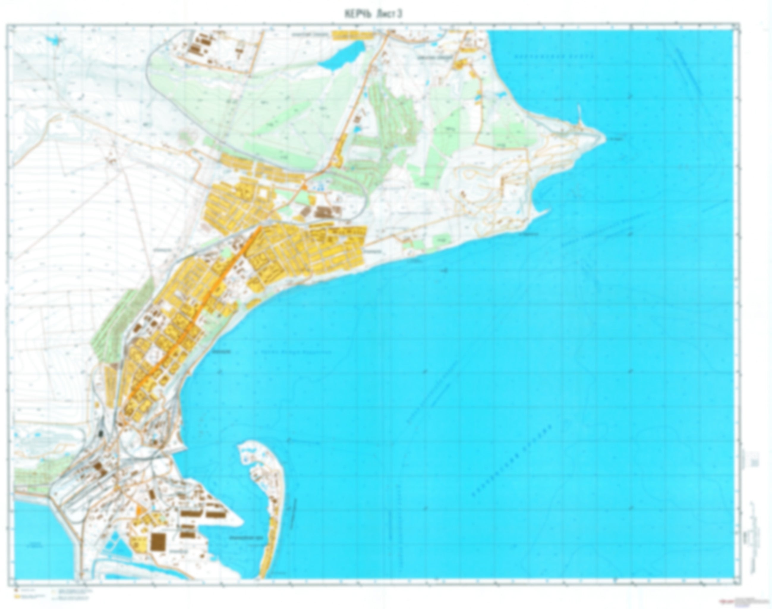 Kerch 3 (Ukraine) - Soviet Military City Plans – Longitude Maps