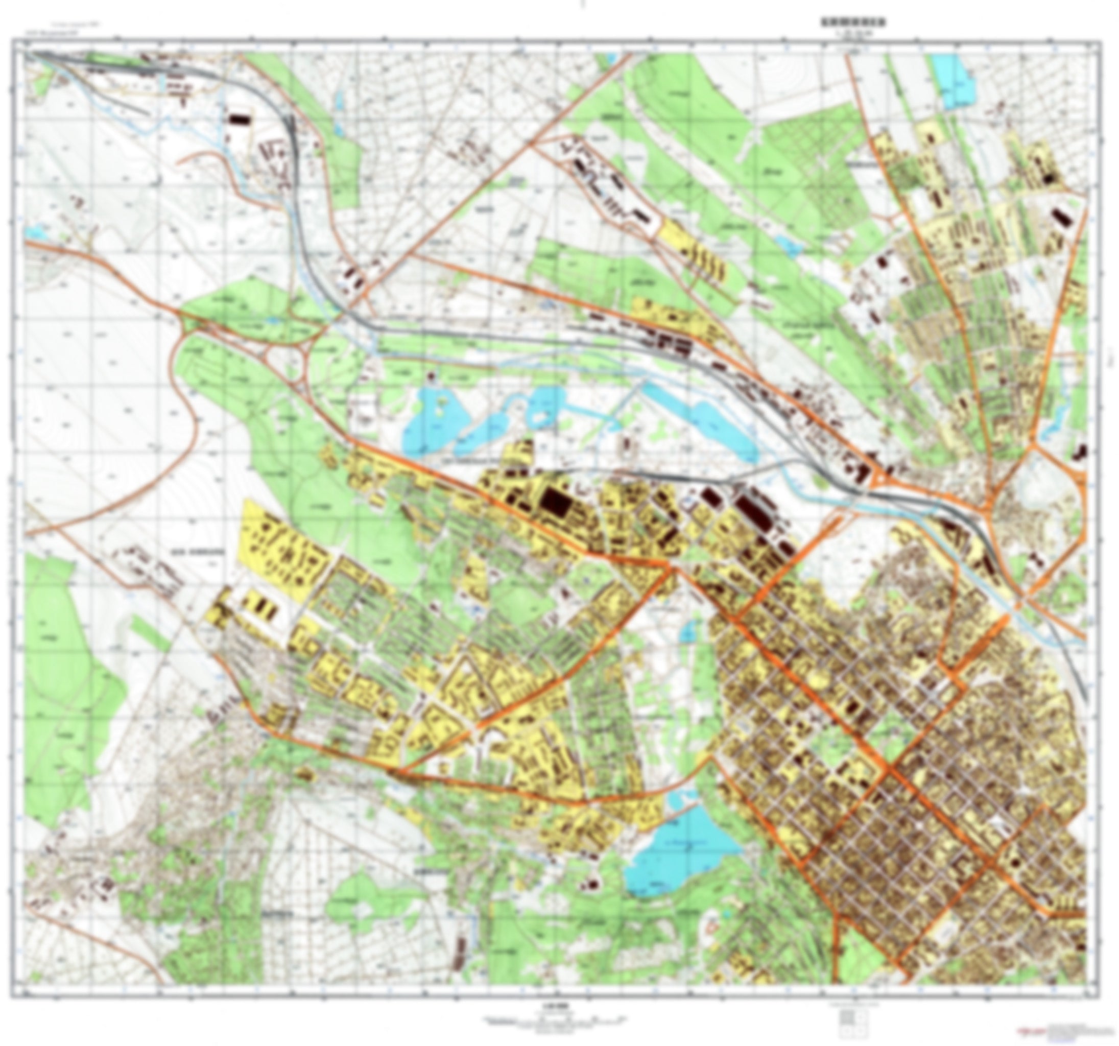 Kishinev 1 (Moldova) - Soviet Military City Plans – Longitude Maps