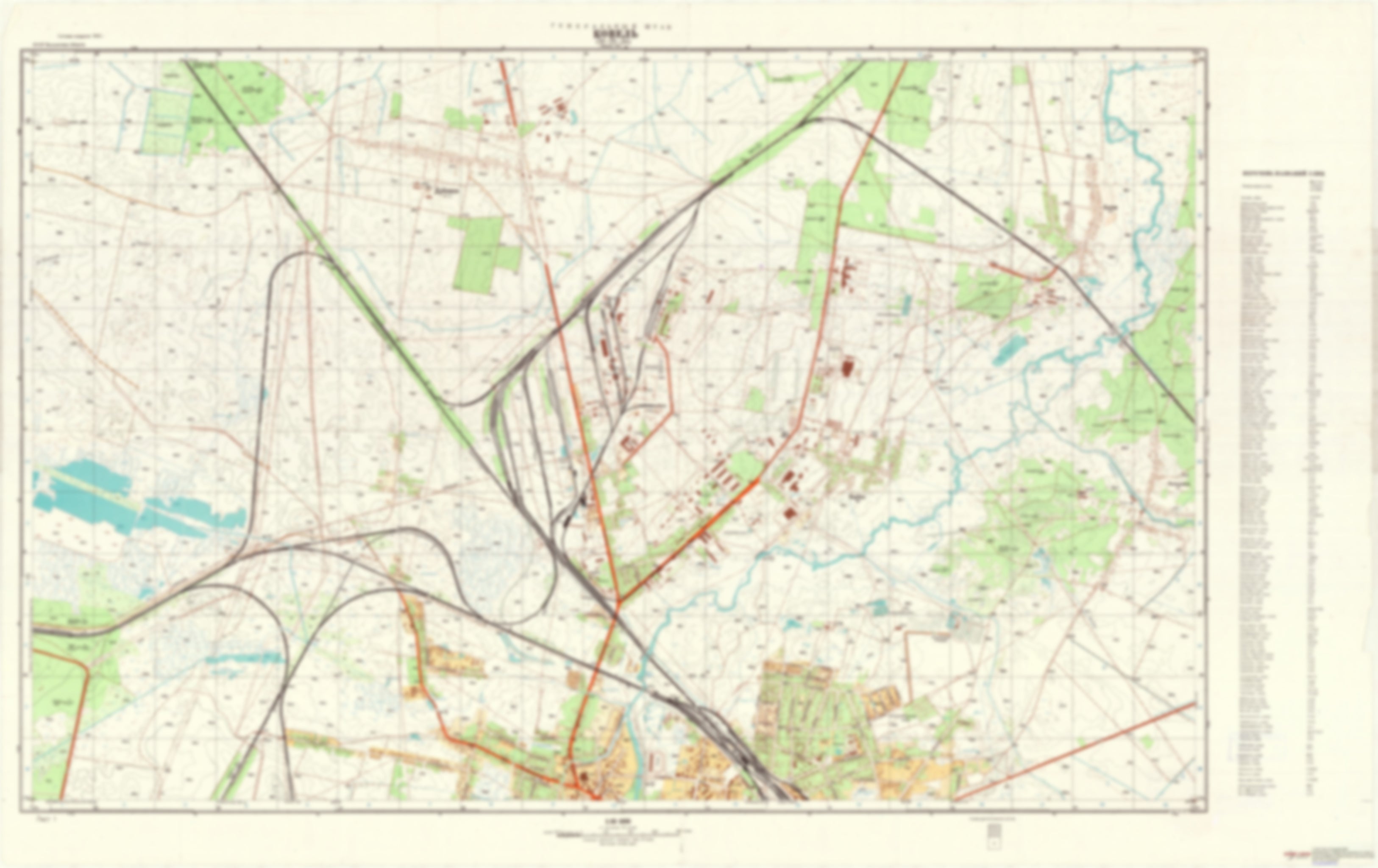 Kovel 1 (Ukraine) - Soviet Military City Plans – Longitude Maps