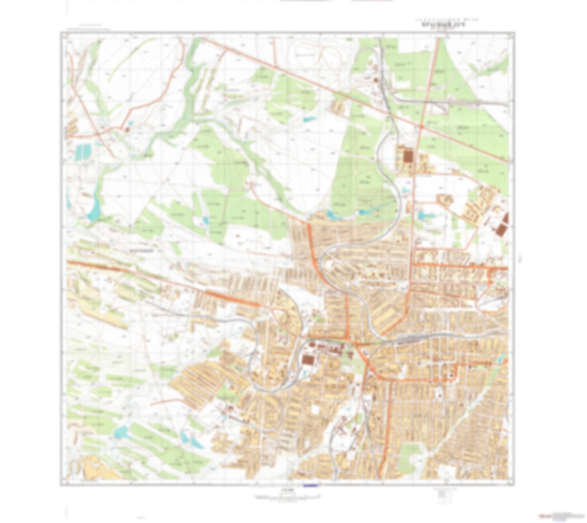 Krasnyi Luch 1 (Ukraine) - Soviet Military City Plans – Longitude Maps