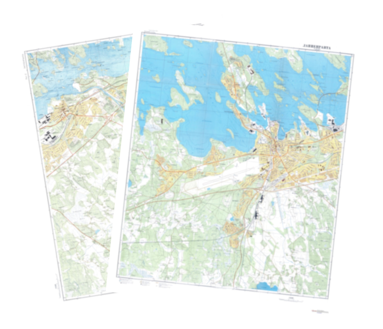 Lappeenranta (Finland) 2-Sheet Set - Soviet Military City Plans ...