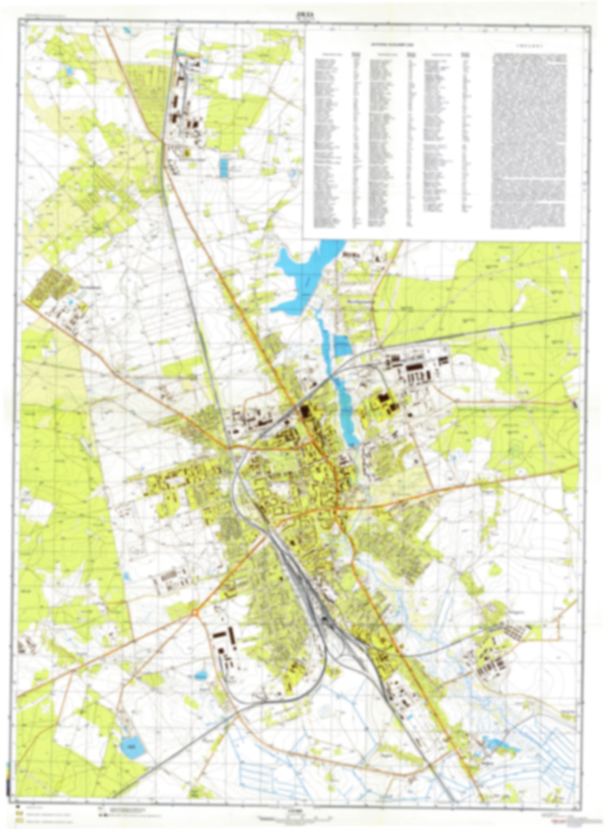 Lida (Belarus) - Soviet Military City Plans – Longitude Maps