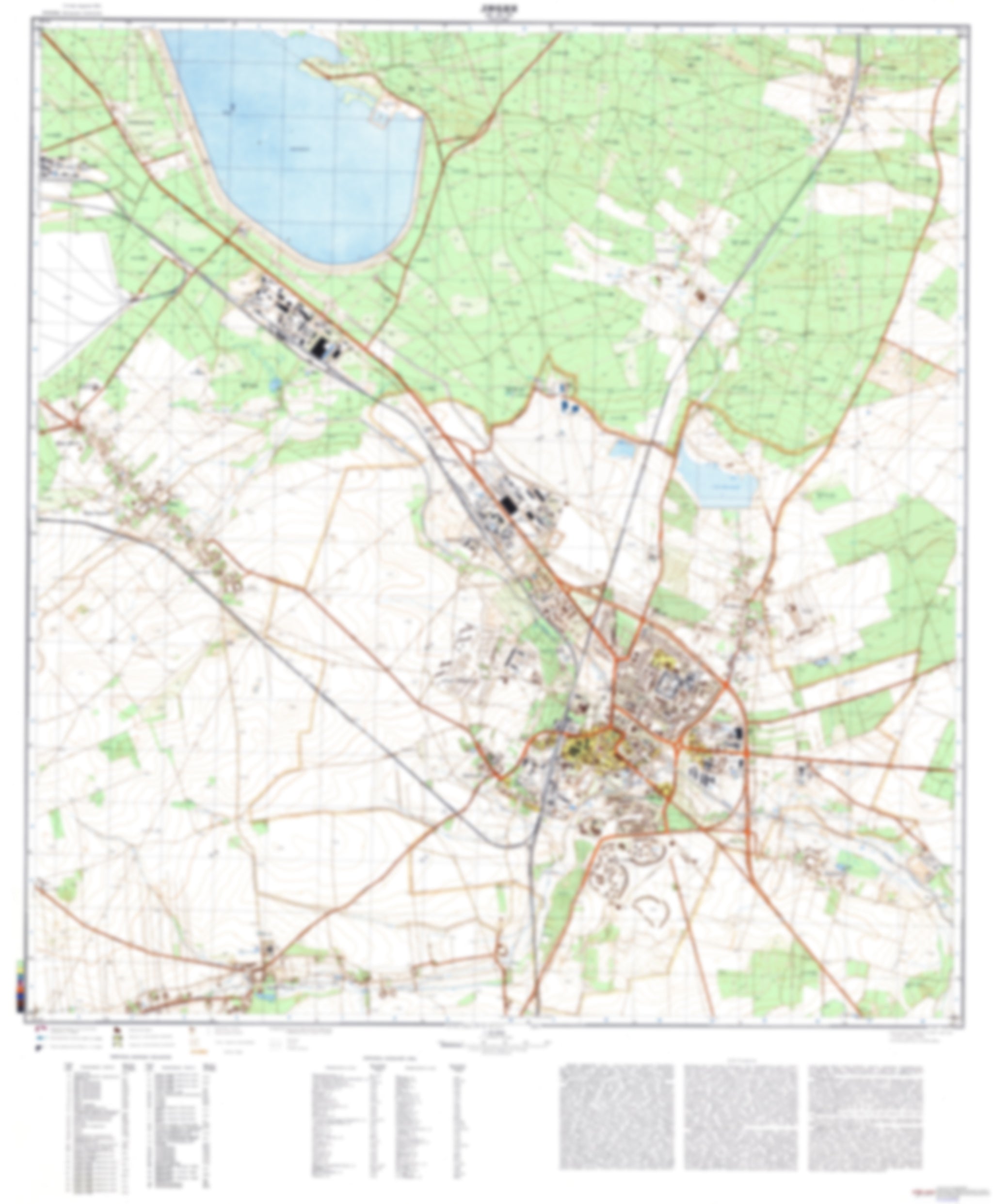 Lubin (Poland) - Soviet Military City Plans – Longitude Maps