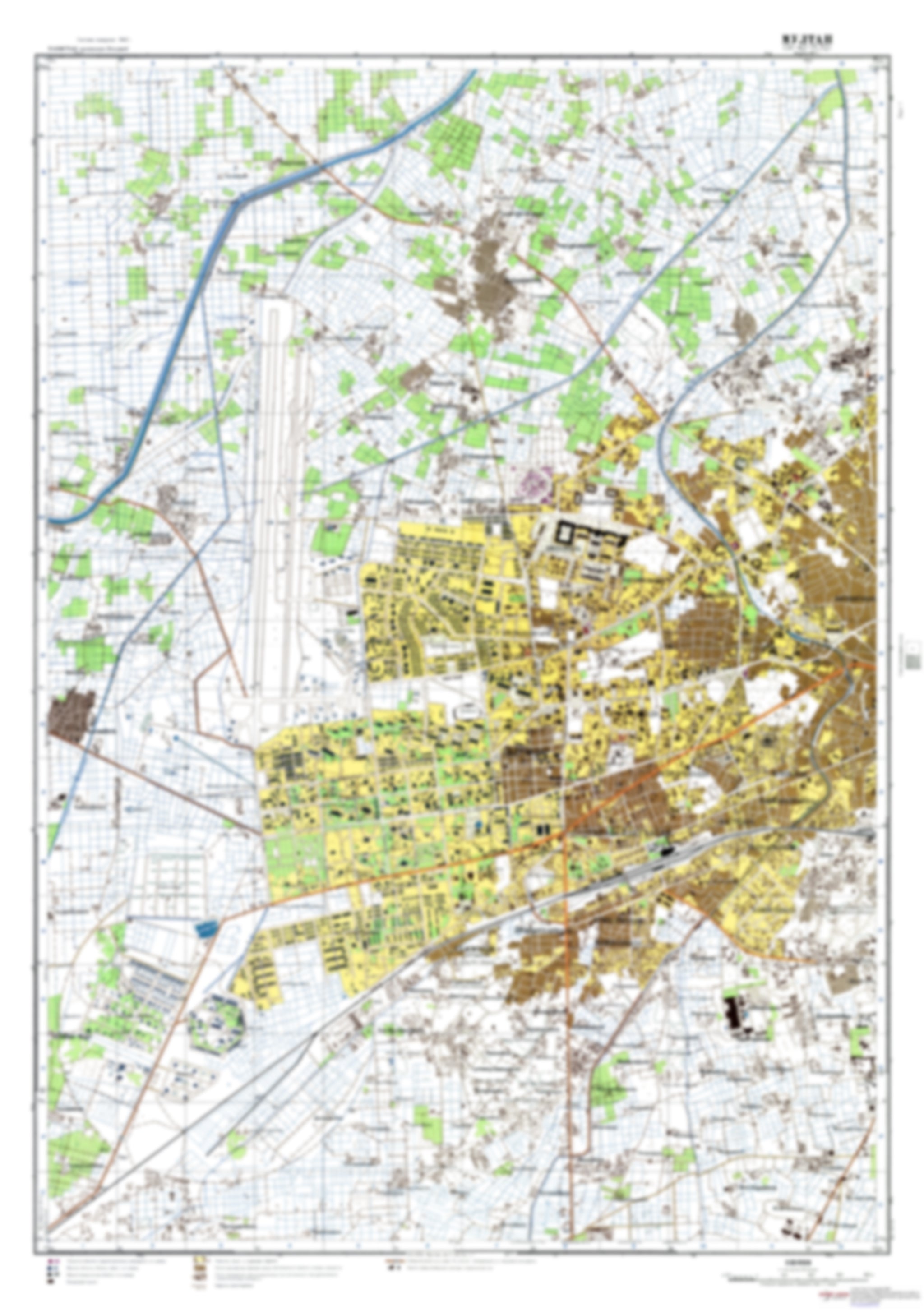 Multan 1 (Pakistan) - Soviet Military City Plans – Longitude Maps