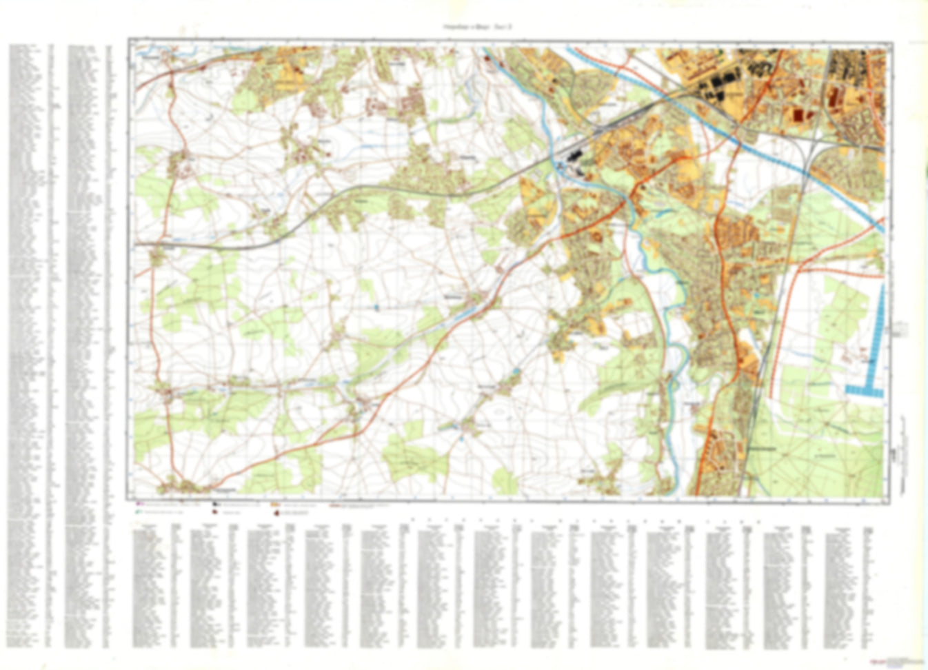 Nuremberg, Furth 3 (Germany) - Soviet Military City Plans – Longitude Maps
