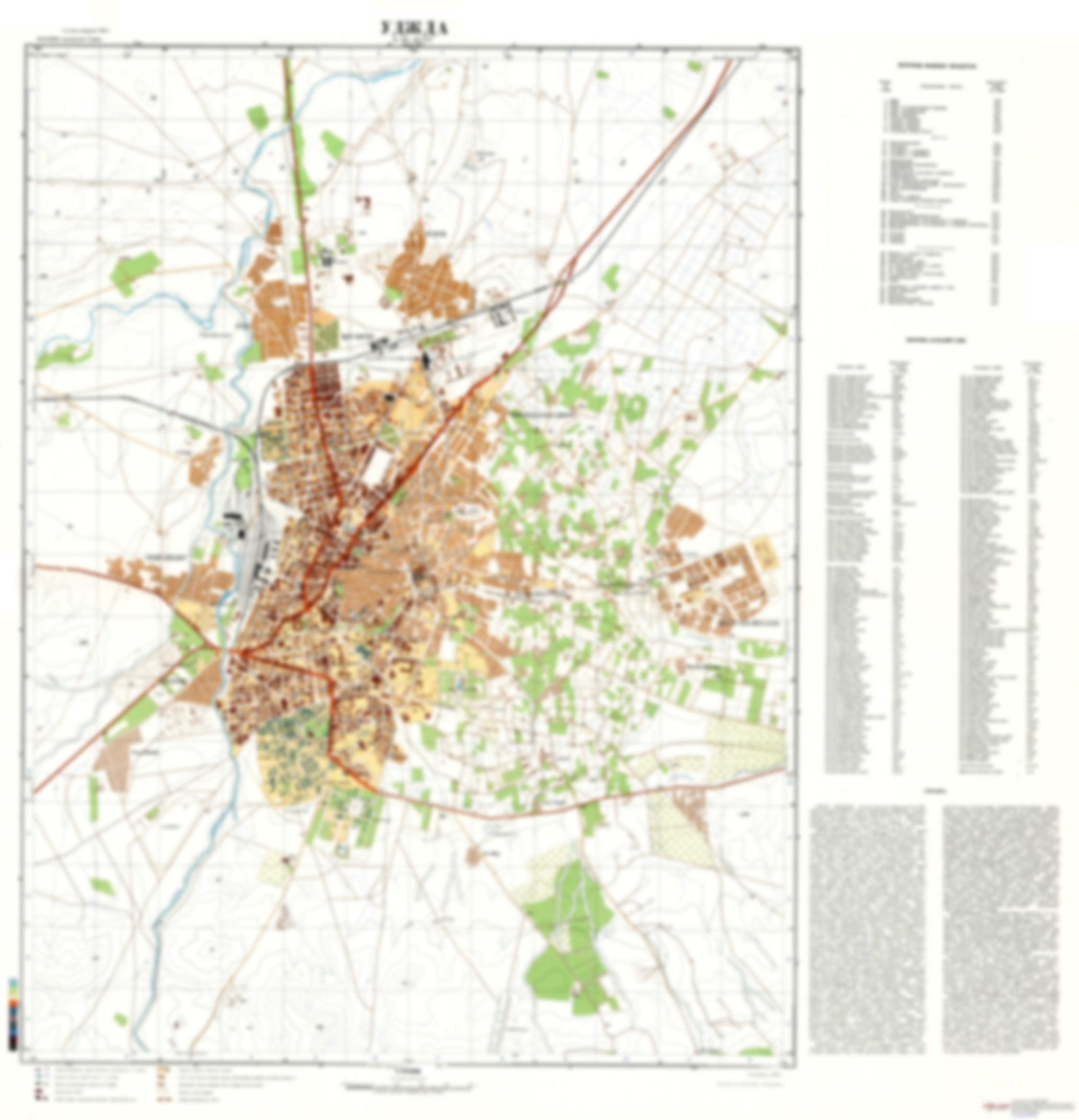 Oujda (Morocco) - Soviet Military City Plans – Longitude Maps