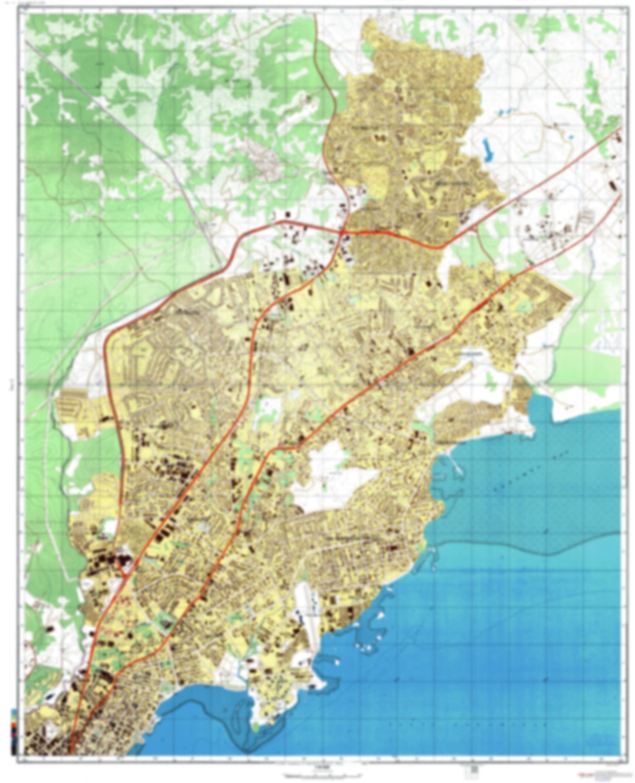 Panama City 2 (Panama) - Soviet Military City Plans – Longitude Maps