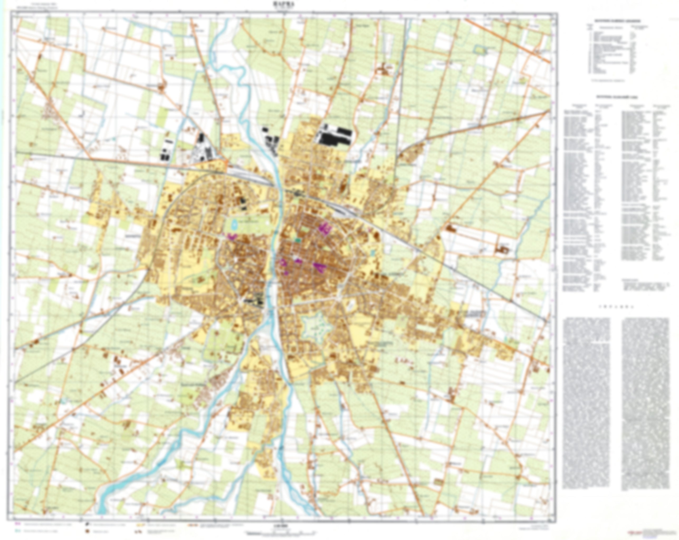 Parma (Italy) - Soviet Military City Plans – Longitude Maps