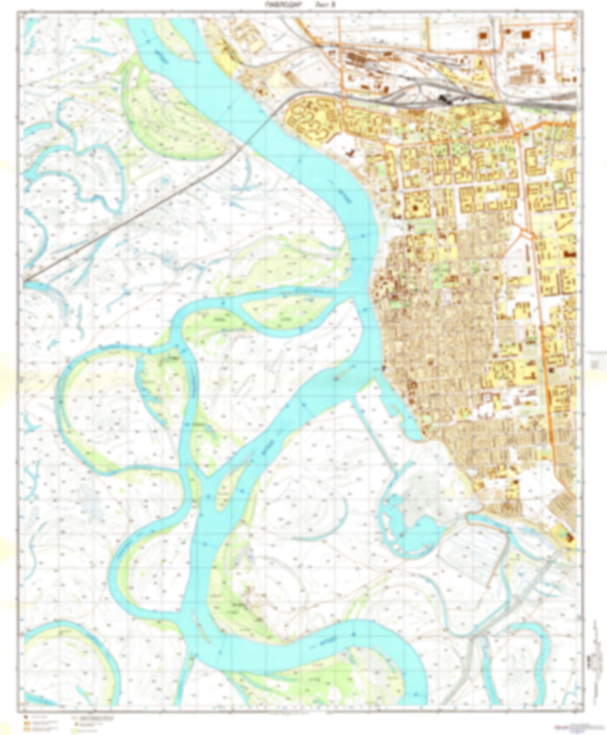 Pavlodar 3 (Kazakhstan) - Soviet Military City Plans – Longitude Maps