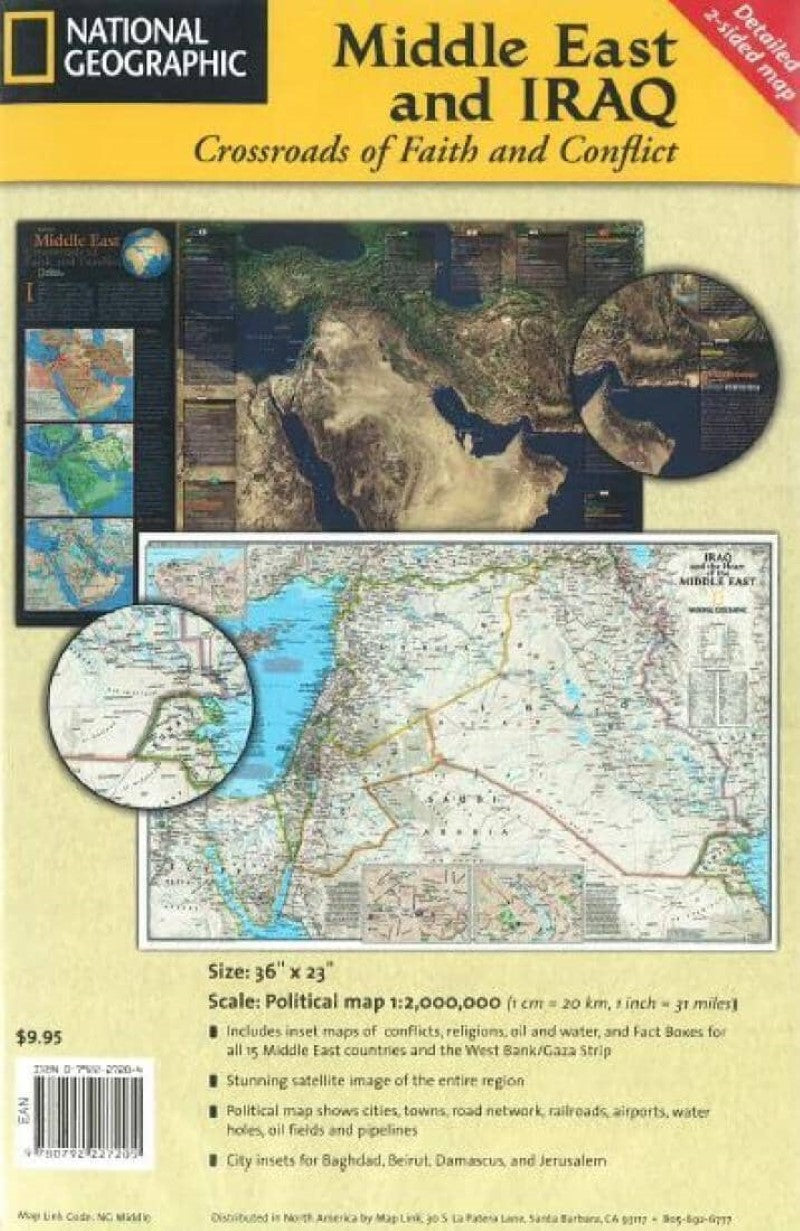 Middle East and Iraq : crossroads of faith and conflict [Folded Map ...