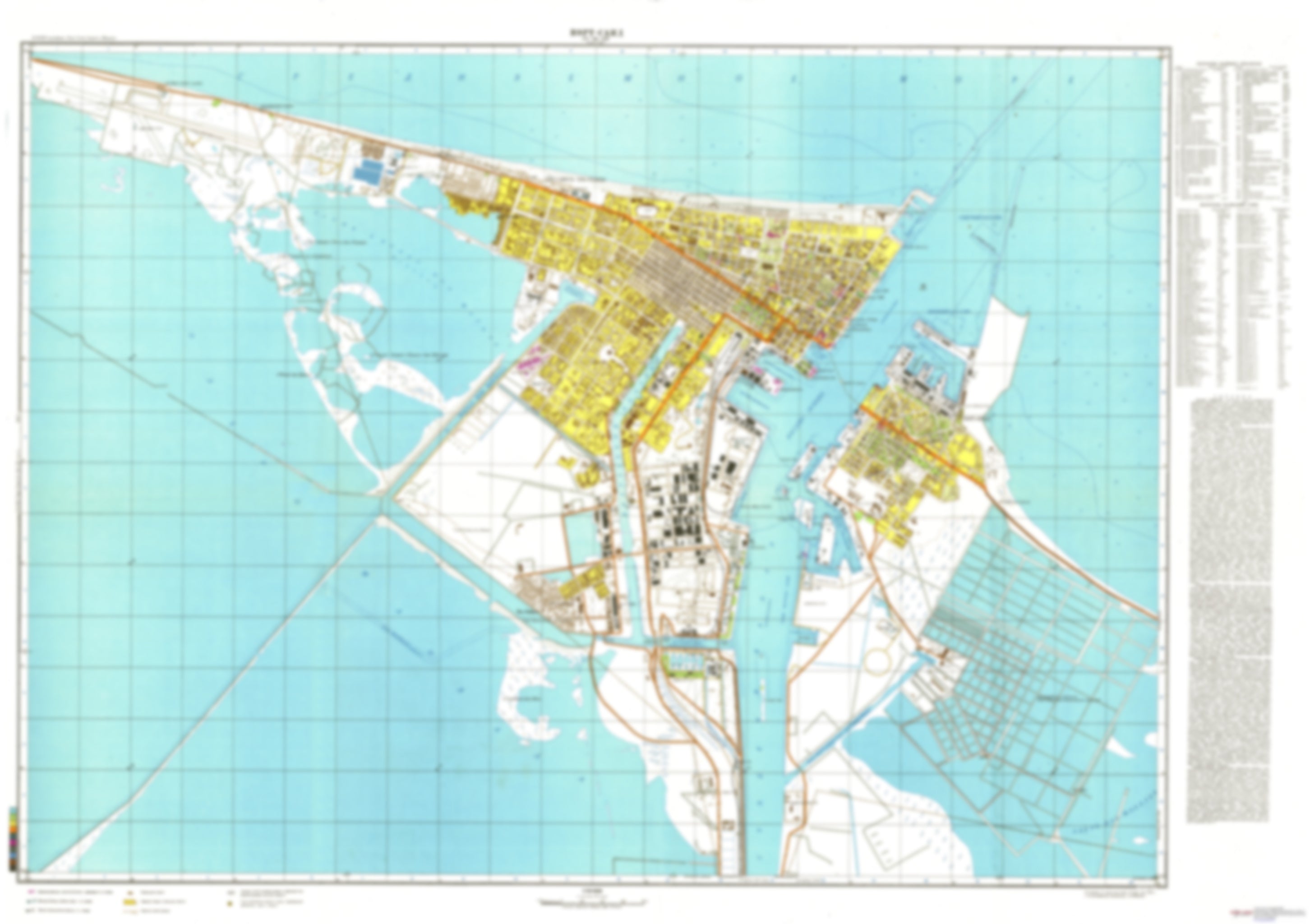 Port Said (Egypt) - Soviet Military City Plans – Longitude Maps