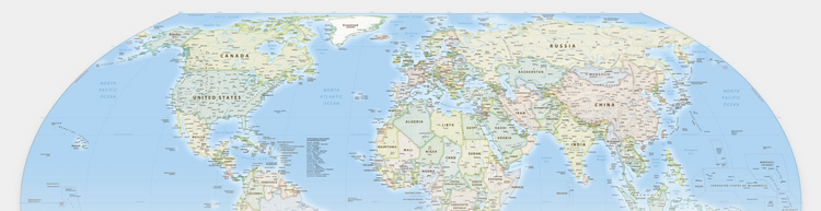Equal Earth Projection Maps by Tom Patterson – Longitude Maps