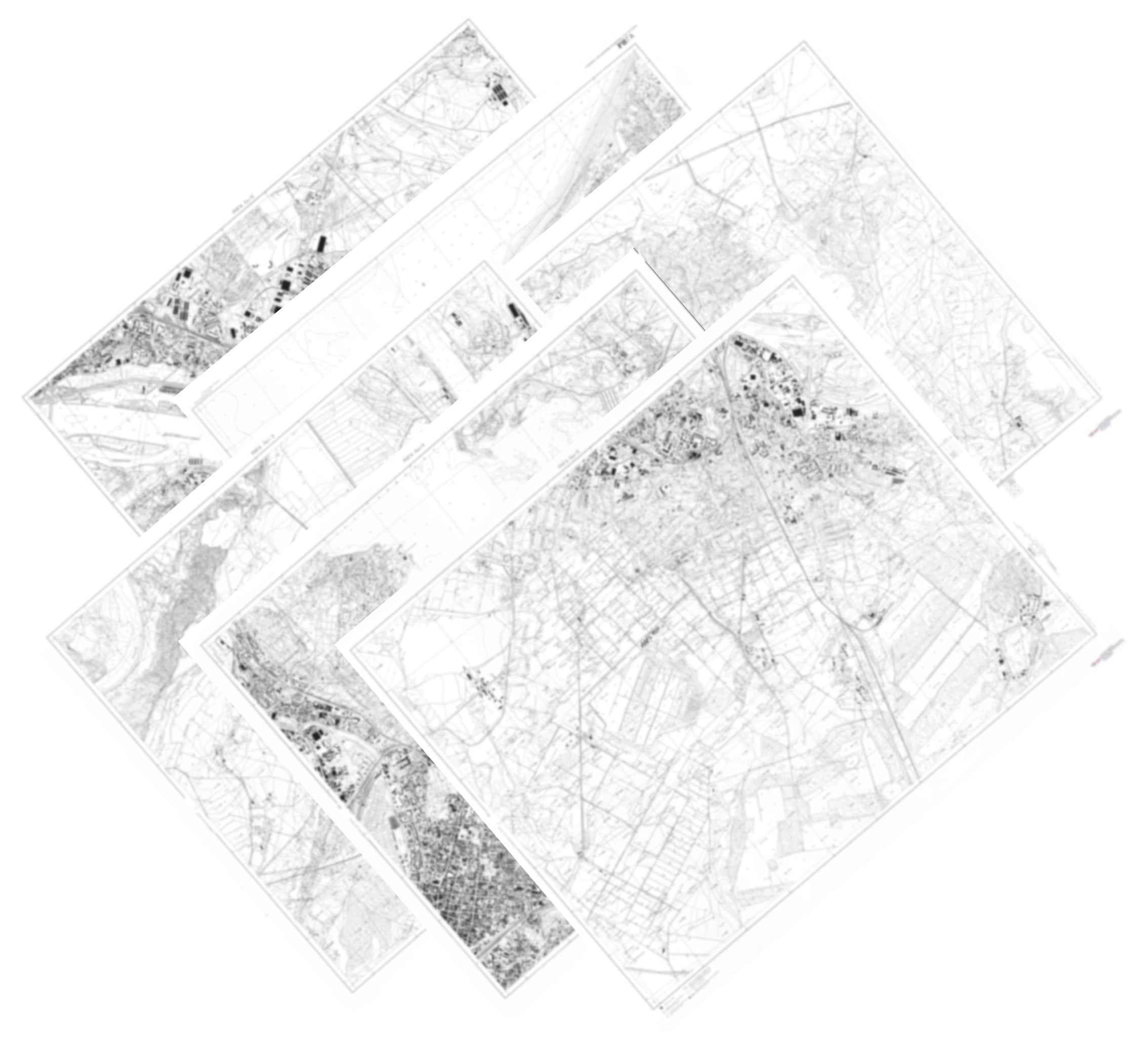 Riga (Latvia) 1981 Edition 6-Sheet Map Set - Soviet Military City Plan ...