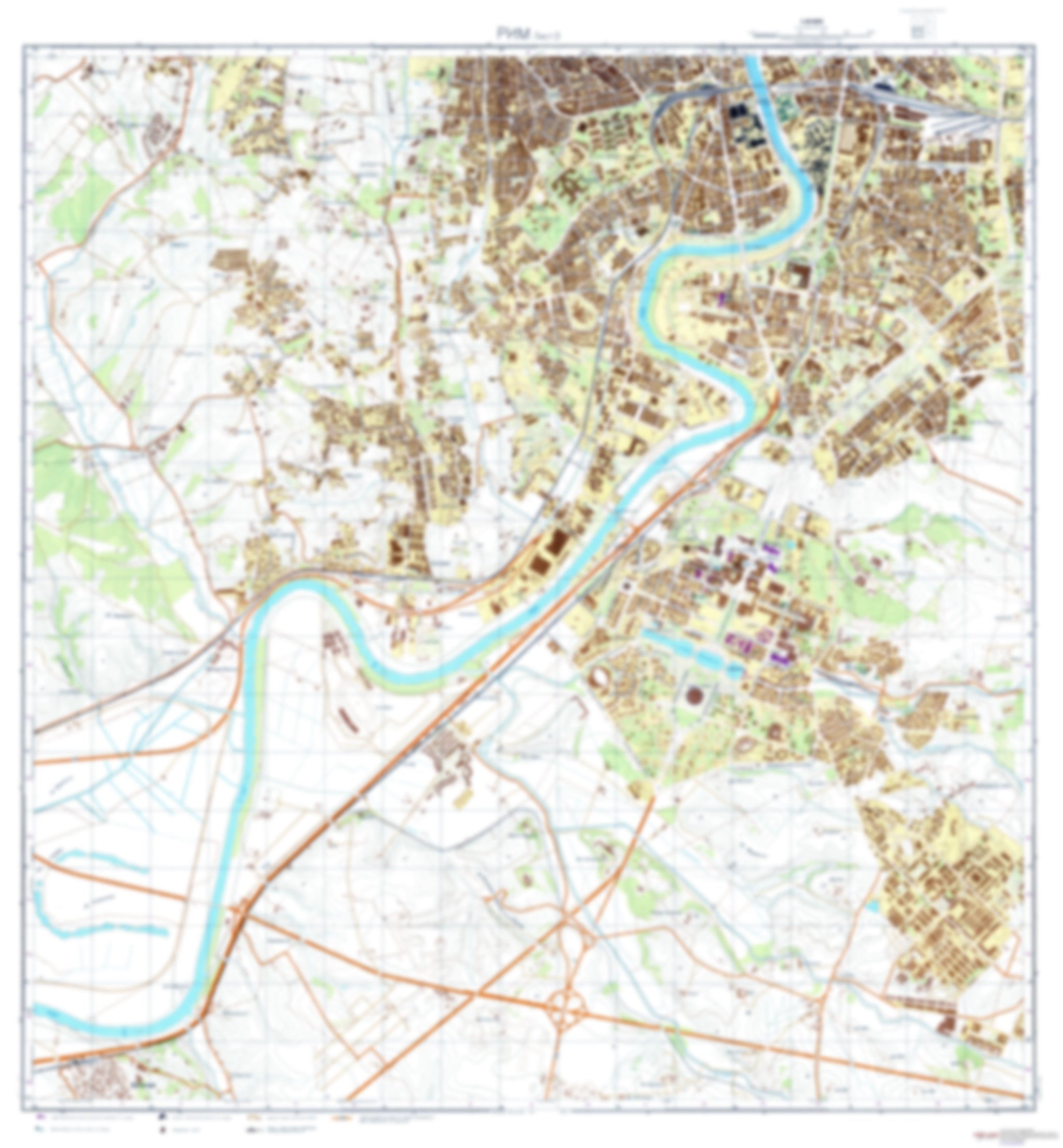 Rome 3 (Italy) - Soviet Military City Plans – Longitude Maps