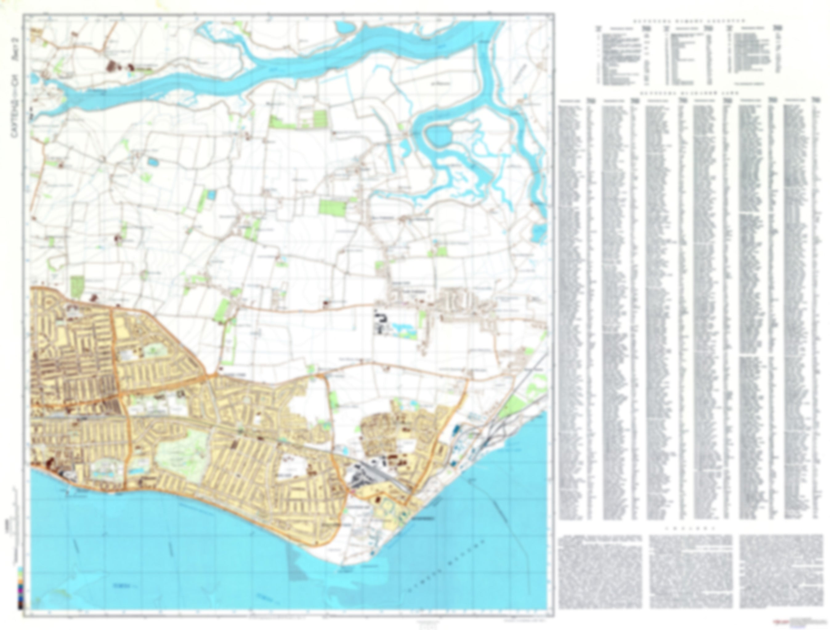 Southend On Sea 2 (UK) - Soviet Military City Plans – Longitude Maps