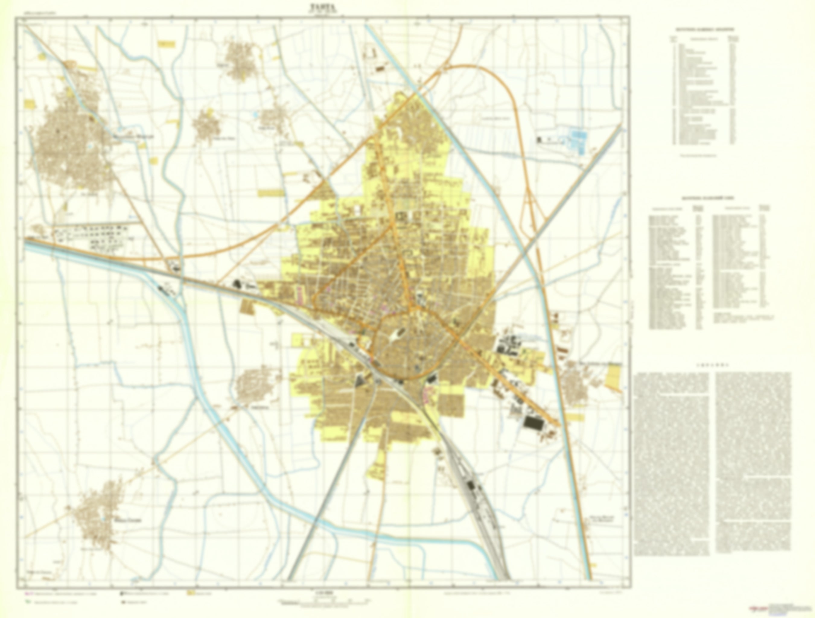Tanta (Egypt) - Soviet Military City Plans – Longitude Maps