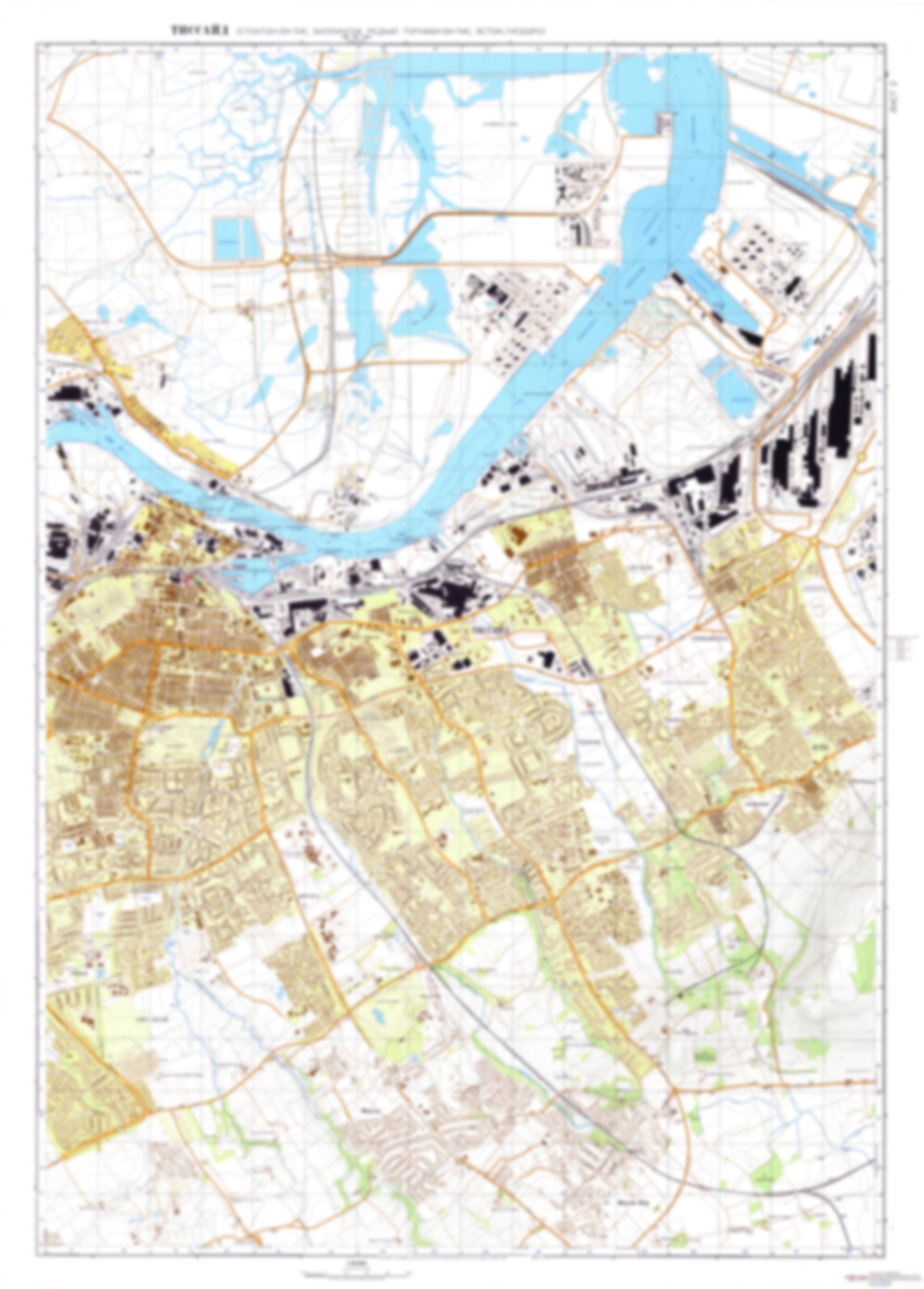 Teesside 2 (UK) - Soviet Military City Plans – Longitude Maps