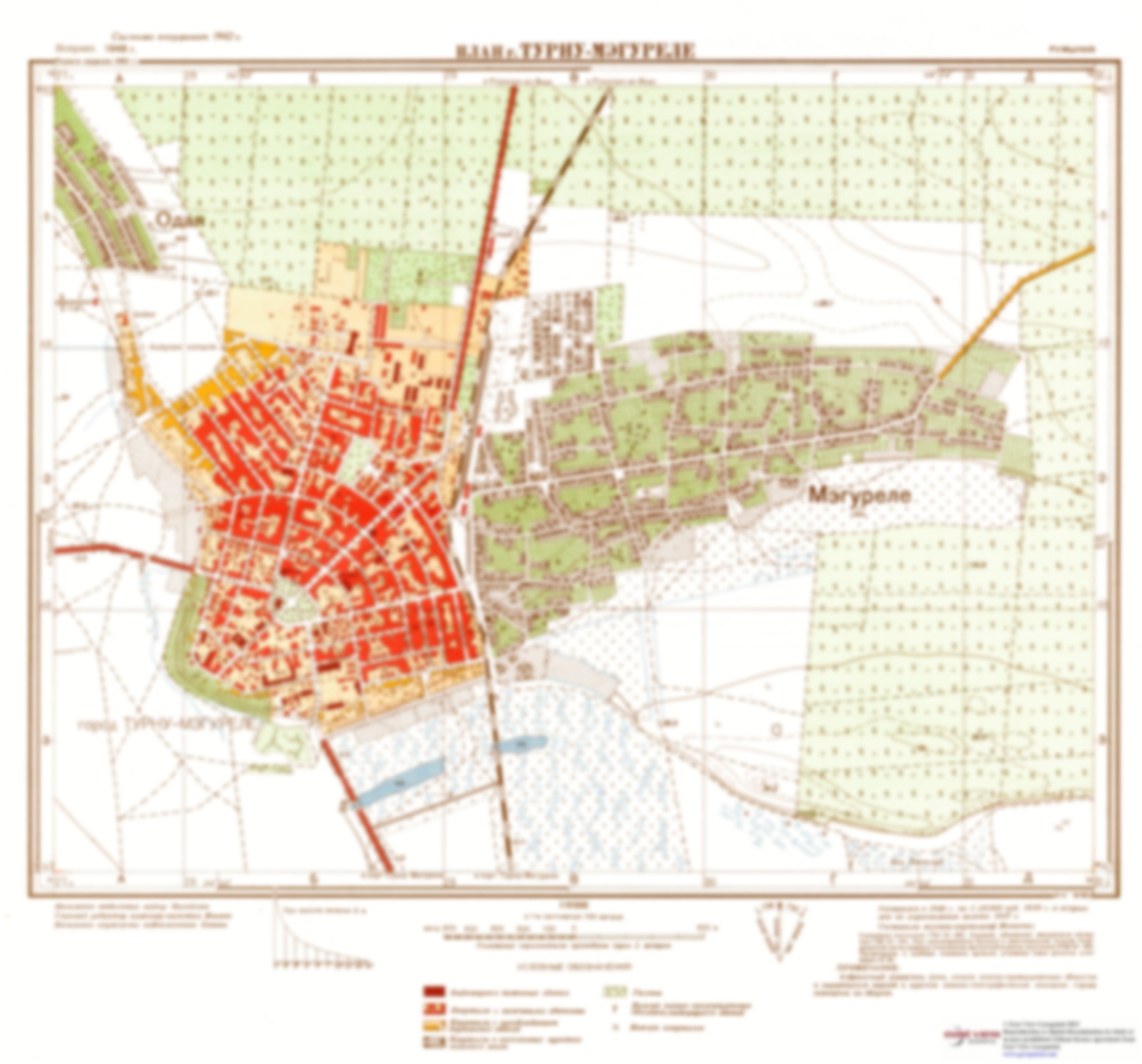 Turnu Magurele (Romania) - Soviet Military City Plans – Longitude Maps