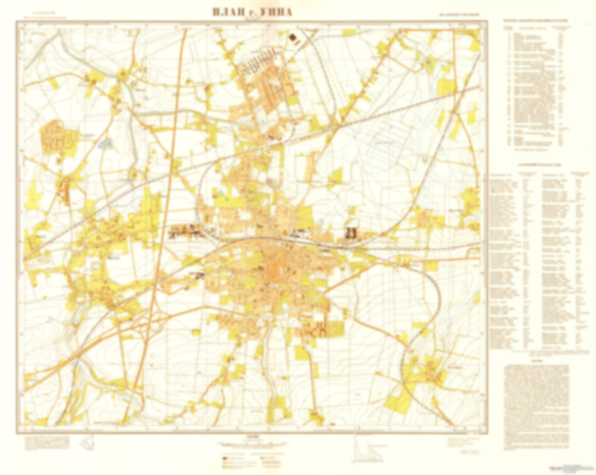 Unna (Germany) - Soviet Military City Plans – Longitude Maps
