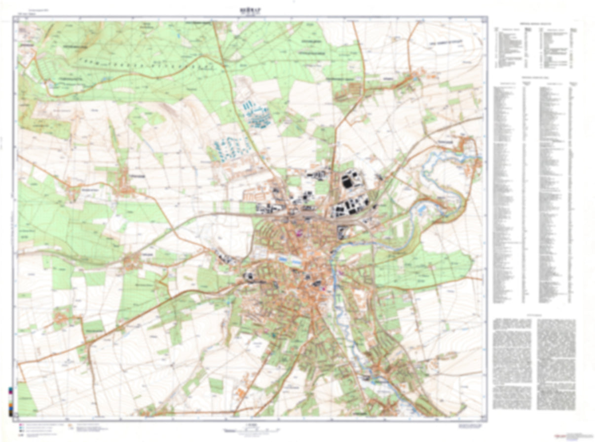 Weimar (Germany) - Soviet Military City Plans – Longitude Maps