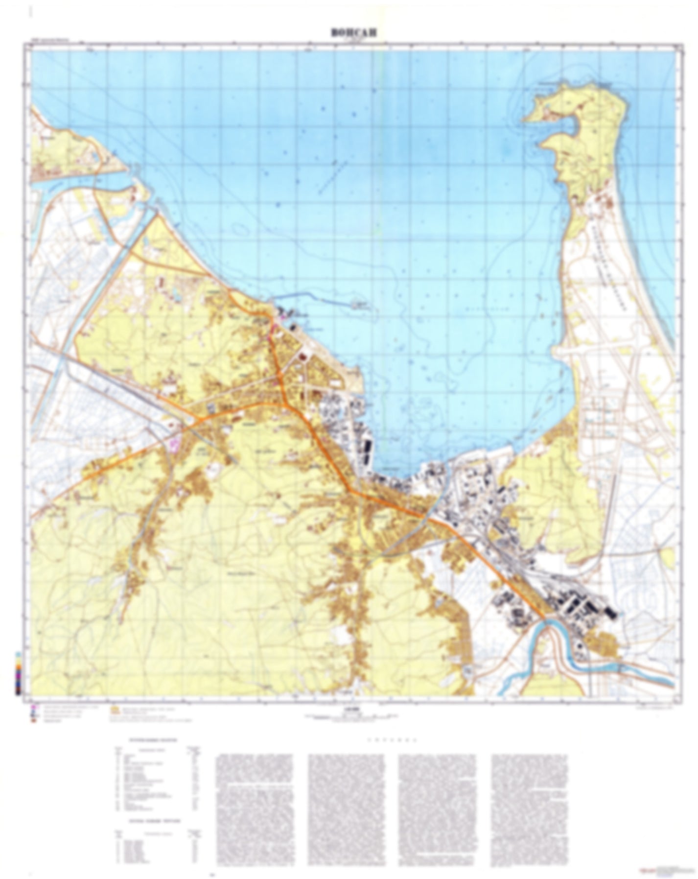 Wonsan (North Korea) - Soviet Military City Plans – Longitude Maps