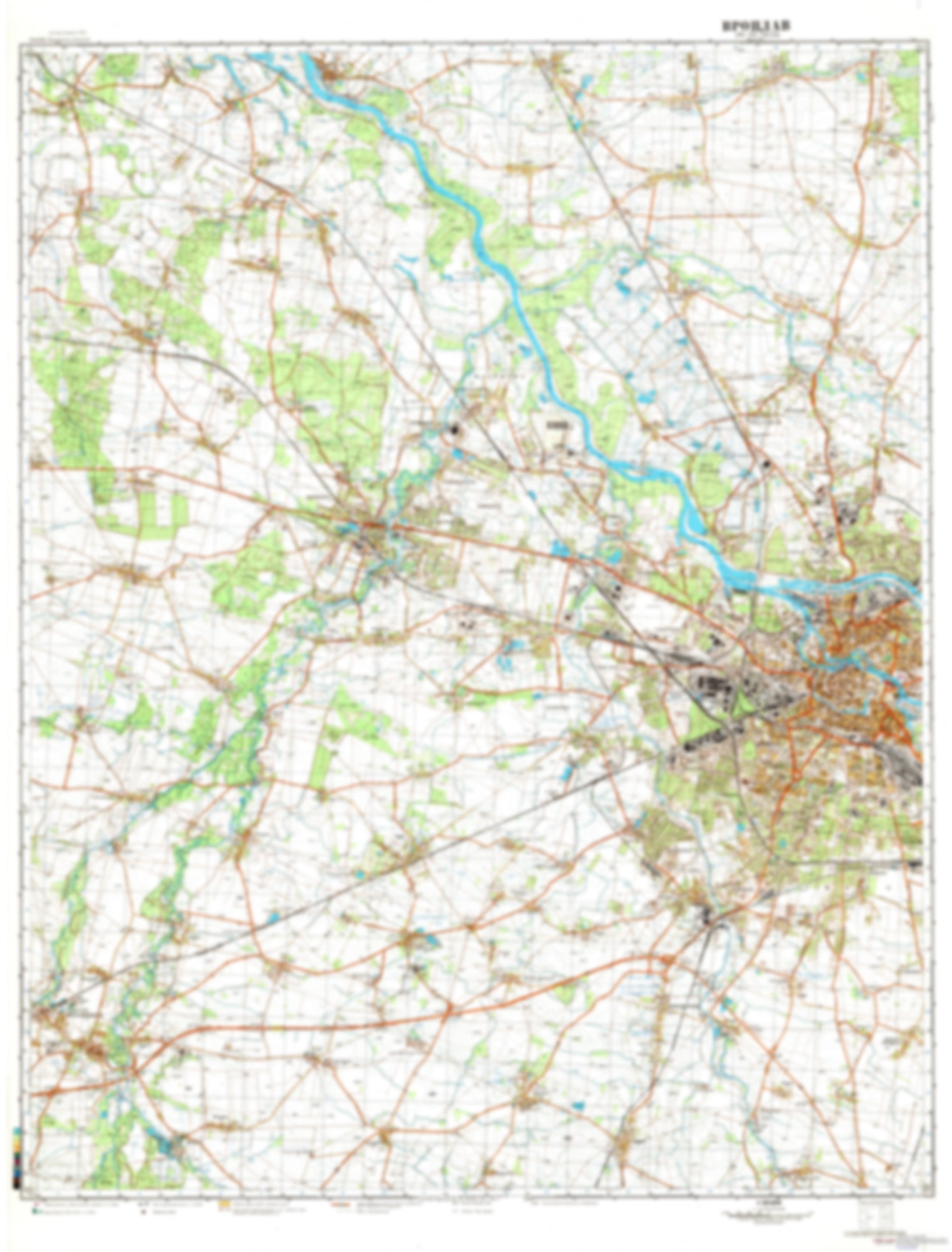 Wroclaw 1 (Poland) - Soviet Military City Plans – Longitude Maps