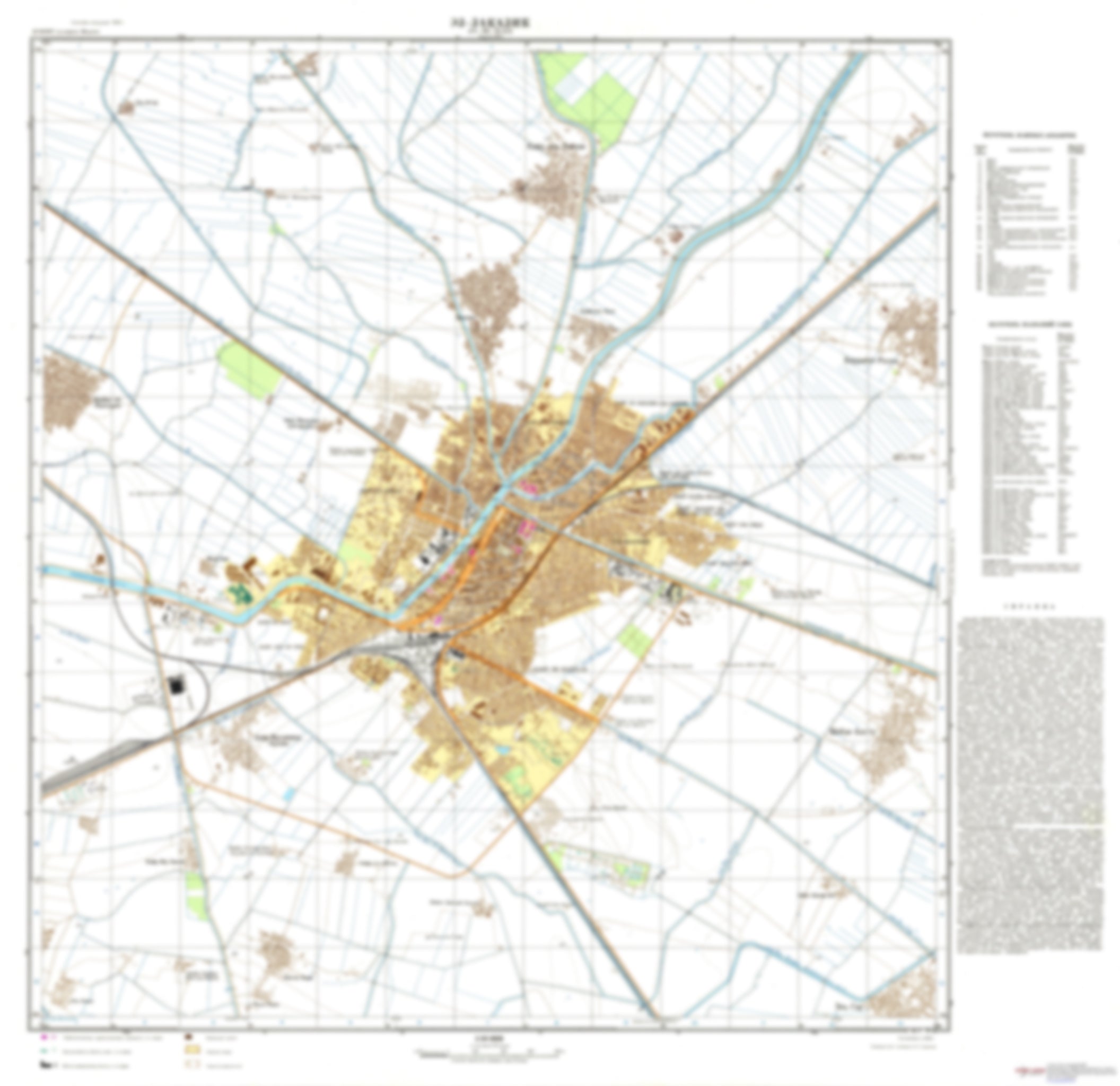 Zagazig (Egypt) - Soviet Military City Plans – Longitude Maps